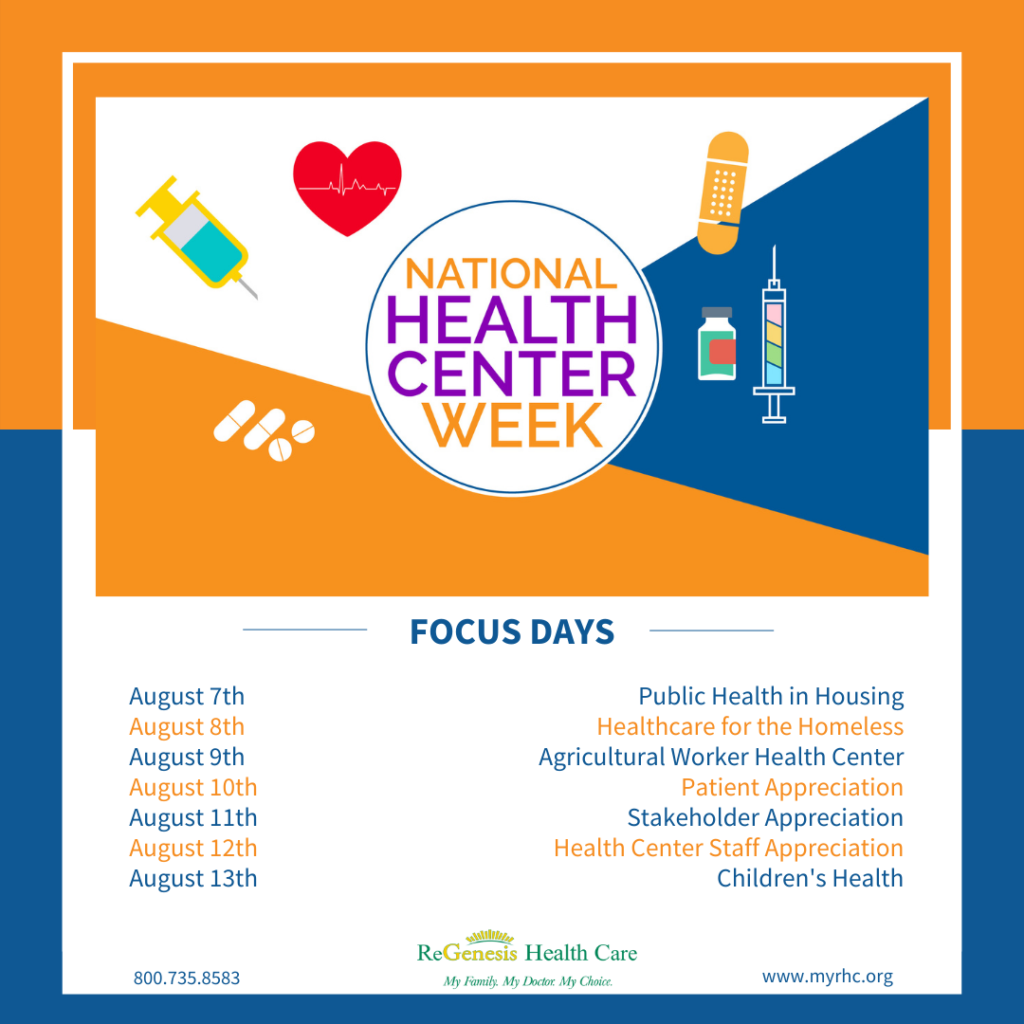 National Health Center Week - Community Health Center - ReGenesis ...